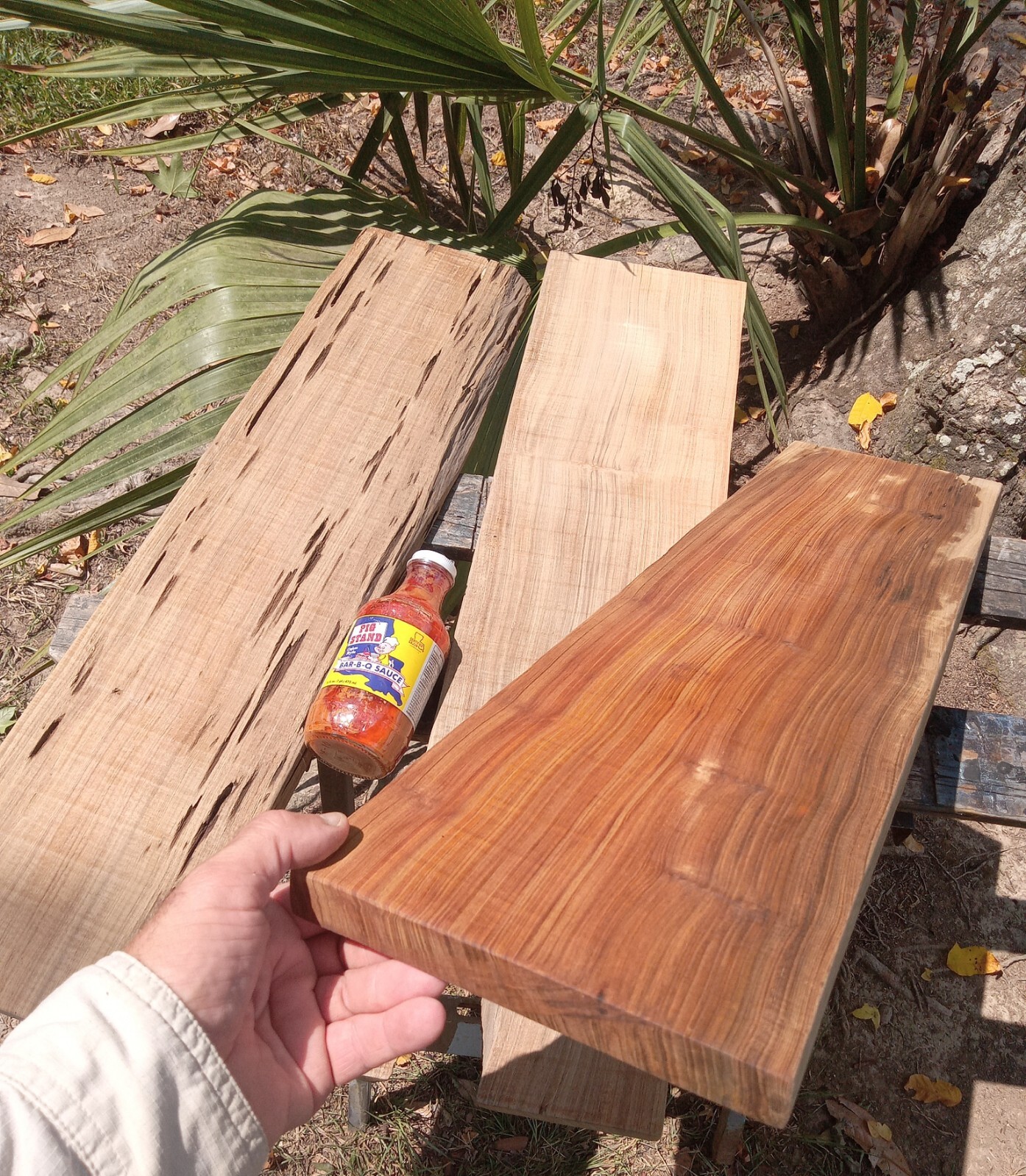 Same Log! 3 Pcs 8"x32" Tight Grain Quartersaw AND Pecky REAL Sinker ...