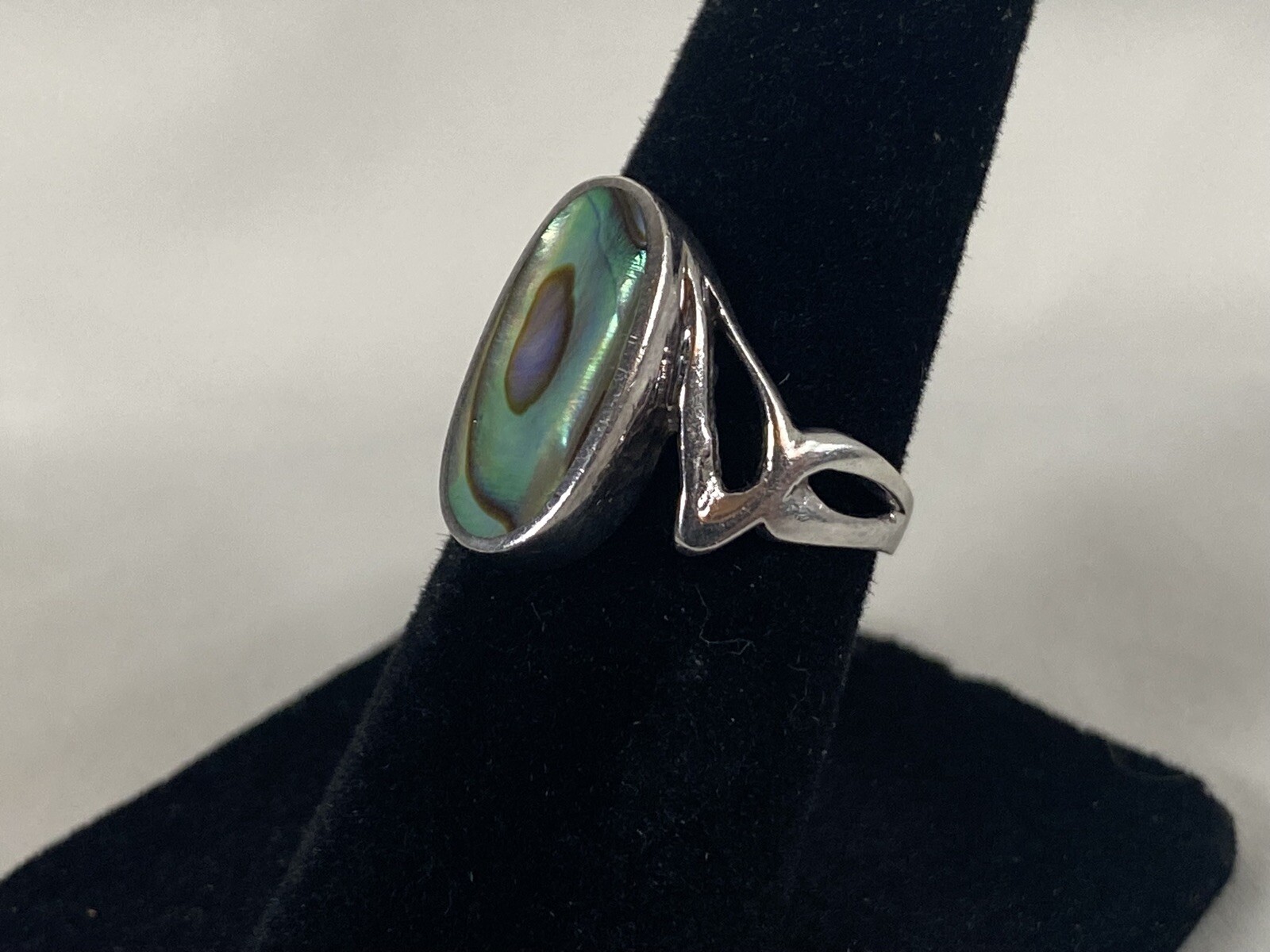 925 Sterling Silver Abalone Ring, Small, Possibly Nat… - Gem
