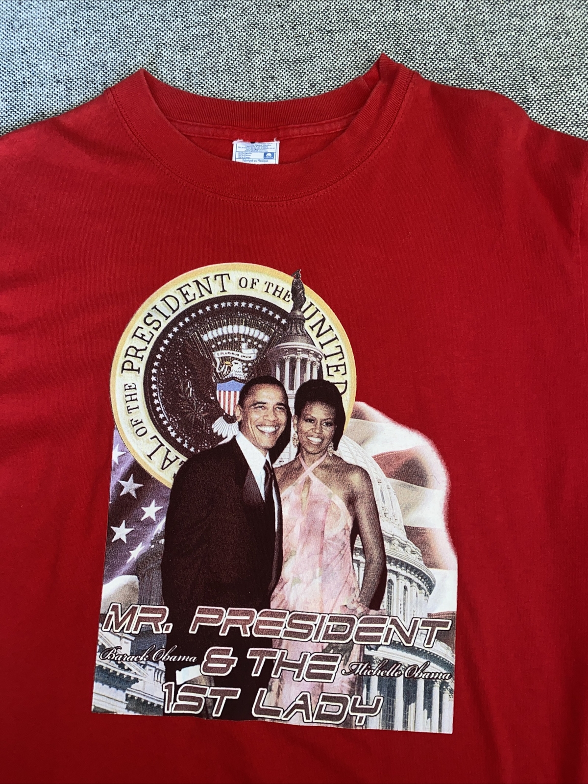 Barack Obama Obama T Shirt Medium Red Michelle Obama | eBay