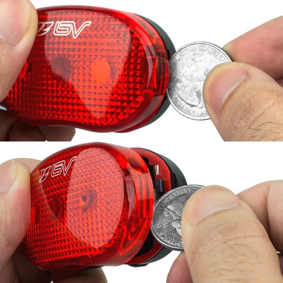 BV Super Bright Bike Light Set Safety Flashlight 5 LED Headlamp 3 LED ...