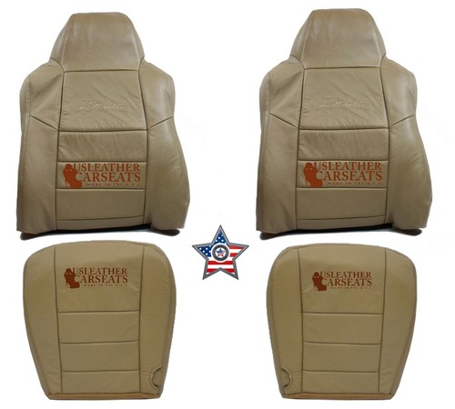 2002 Ford Excursion Limited Full Front Leather Seat Cover TAN | eBay