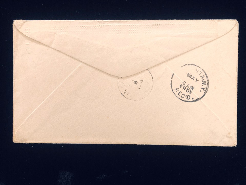 NY BUFFALO 1901 CVR #295 W/FANCY ADV STAMP COLLAR DOLD MEATS ILLUS ...
