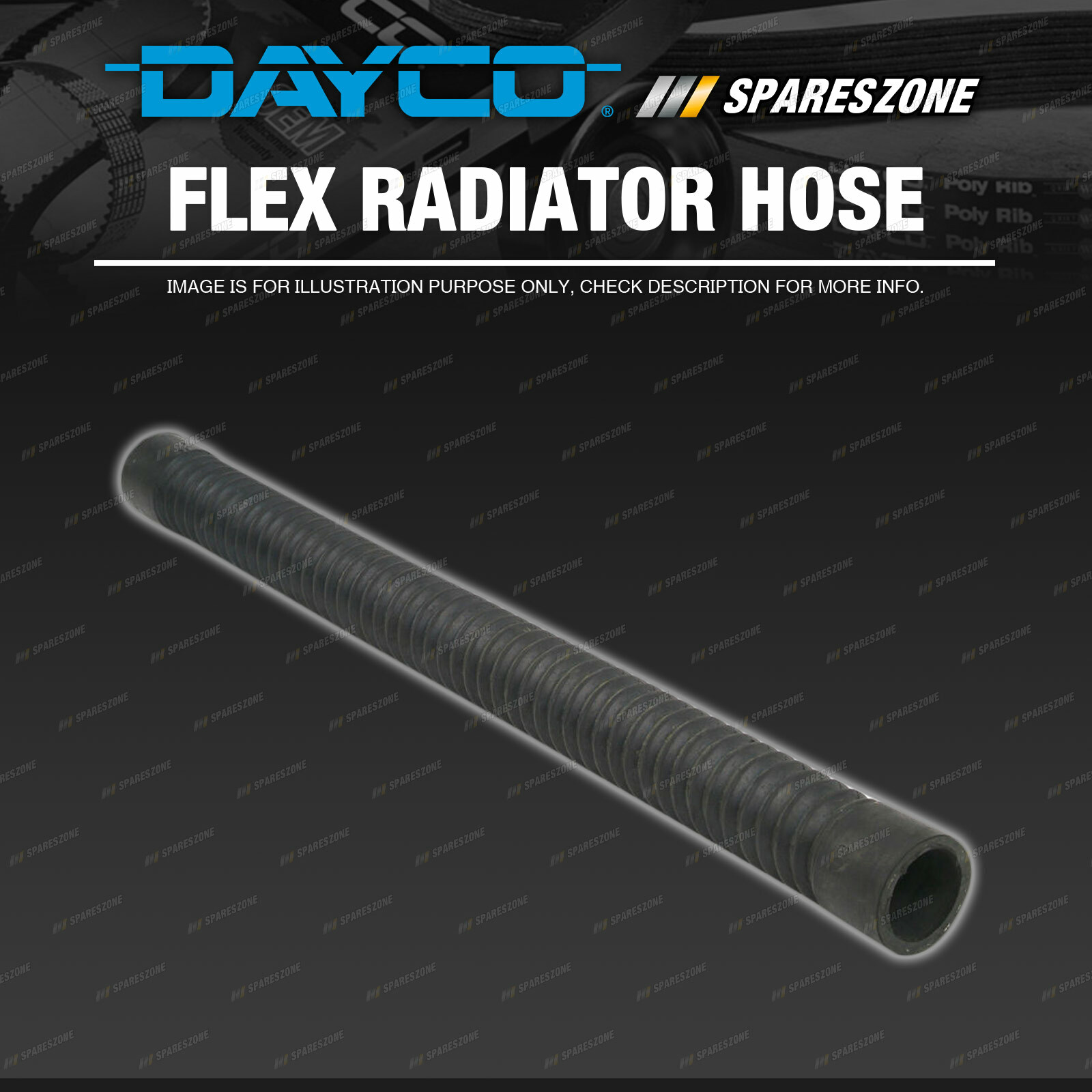 Dayco Flex Radiator Hose 32-38mm x 0.394m Not Suitable for Fuel or Oil ...