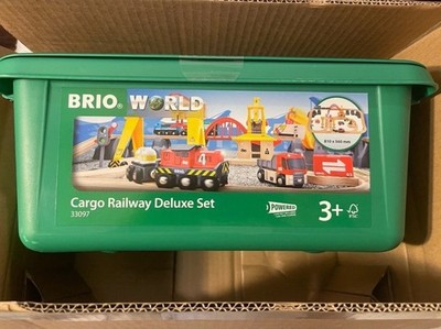 NEW. BRIO WORLD CARGO RAILWAY DELUXE SET. WOODEN TRAIN SET. Model 33097 ...