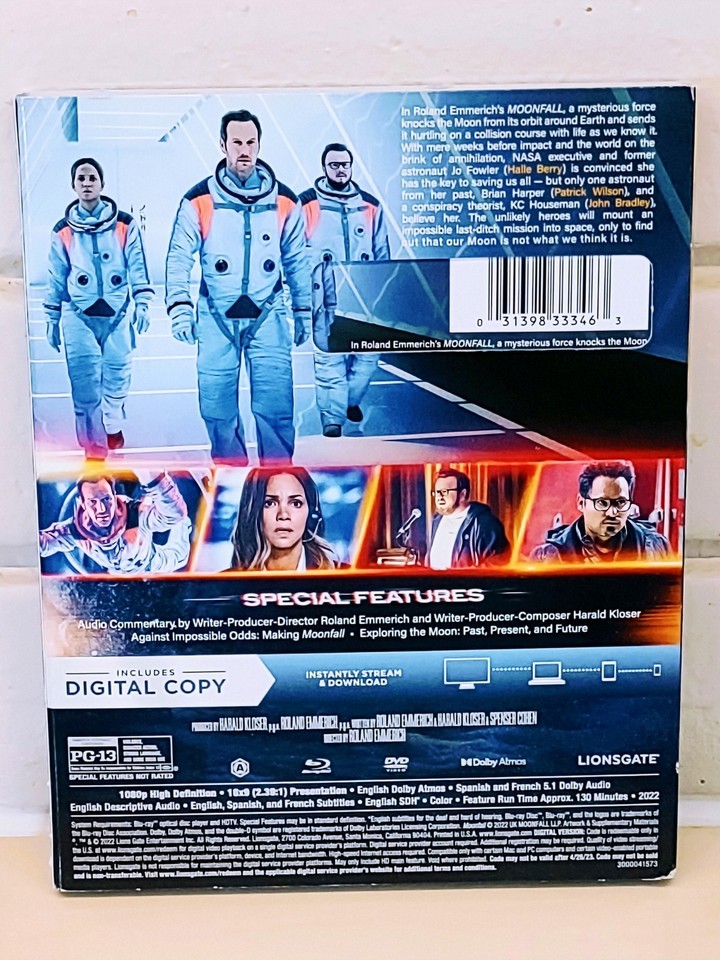 MOONFALL - BLU RAY + DVD (2022) (Target Exclusive 3D Sleeve) | eBay
