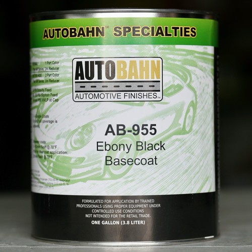 Autobahn EBONY BLACK BaseCoat AB-955 Auto Paint GM WA 8555 High Teck ...