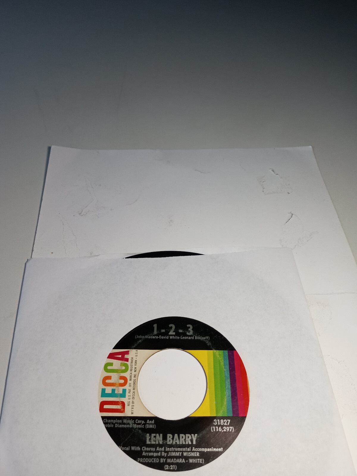 Len Barry - 1-2-3 - 45 Record 1965 Original | eBay