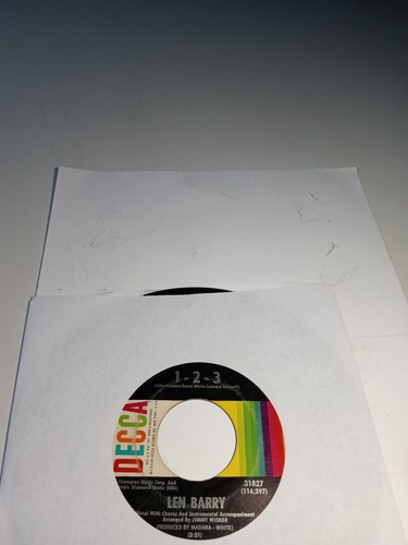 Len Barry - 1-2-3 - 45 Record 1965 Original | eBay