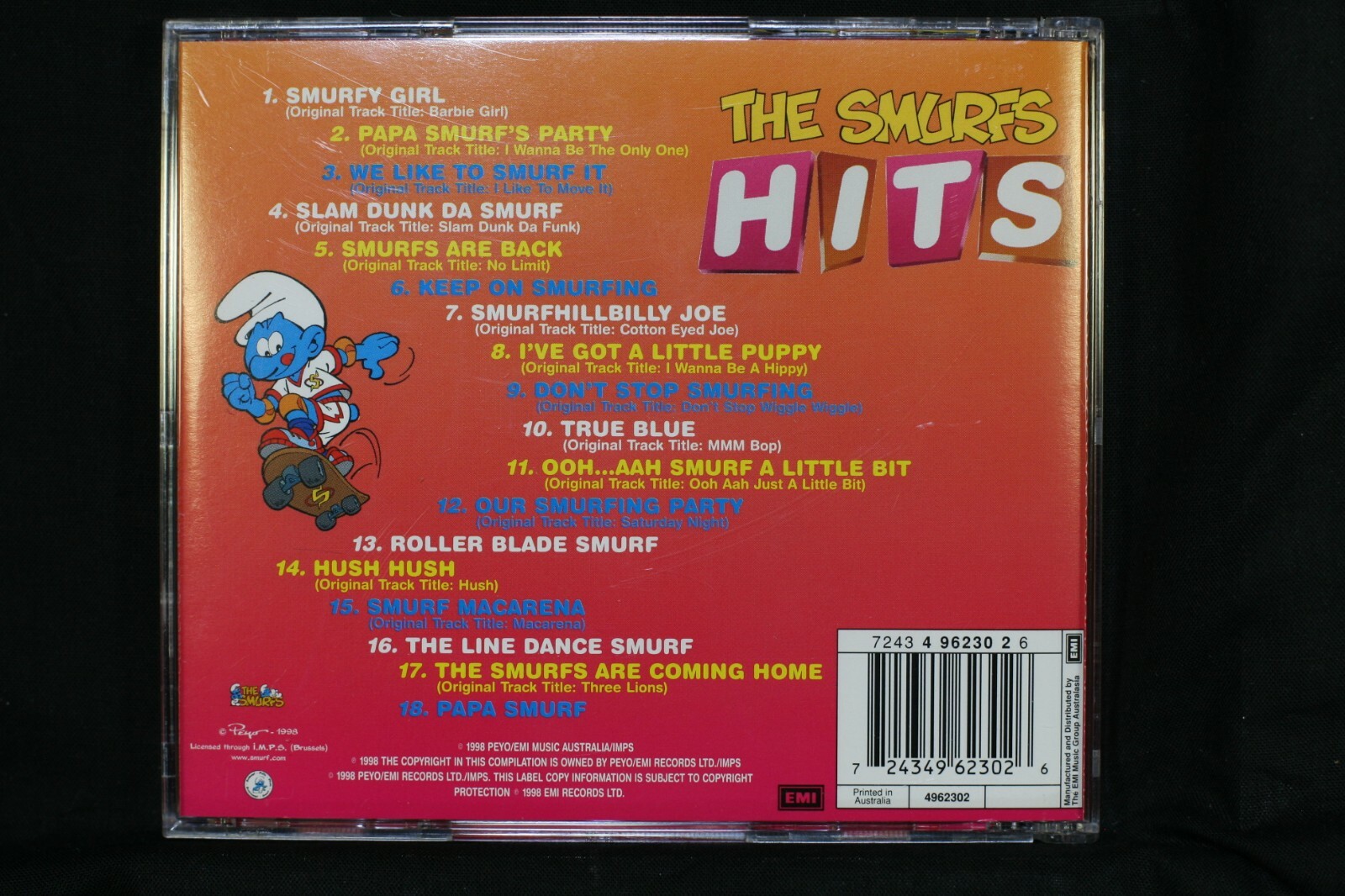 The Smurfs ‎– Hits - CD (C1028) | eBay