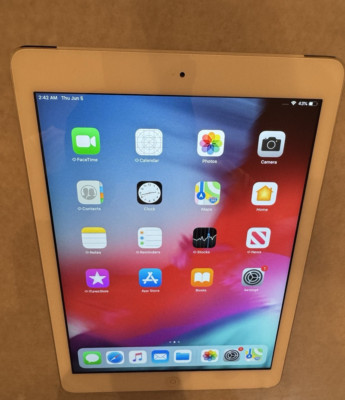 Apple Ipad Air 1st Gen A1475 9.7" 16GB Silver (WIFI+Cellular) Excellent ...