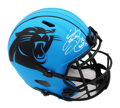 Steve Smith Sr Signed Panthers Speed Full Size Rave NFL Helmet "Agent ...