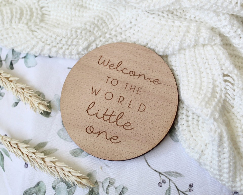 Baby Arrival Sign | Welcome to the World | Hello World My Name Is l ...