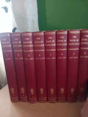 The Book of Knowledge Set 1-8 (1955) | eBay UK