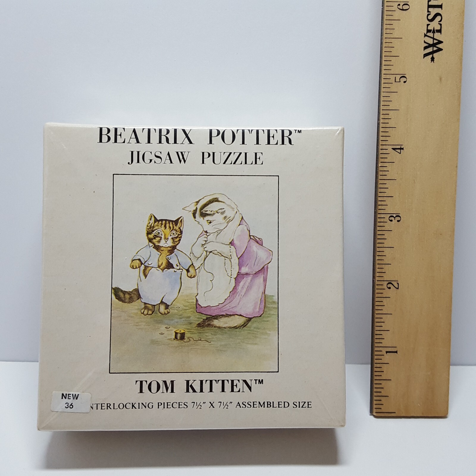 NOS Vintage 1976 Beatrix Potter TOM KITTEN 36 Pc Jigsaw Puzzle - 7.5" X ...