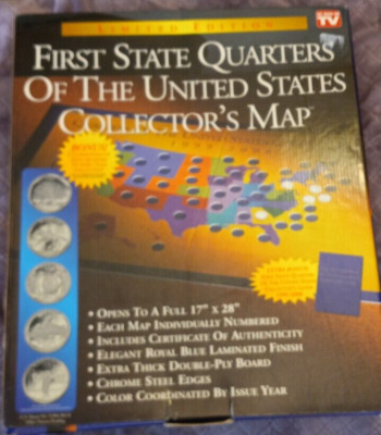 Limited Edition First State Quarters Of The United States 17" x 28 ...
