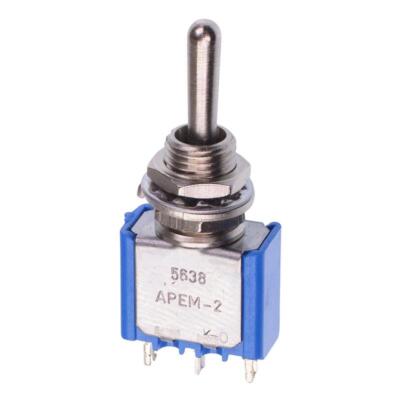 5638A APEM On-Off-(On) Momentary 6.35mm Miniature Toggle Switch SPDT 4A 30VDC | eBay UK