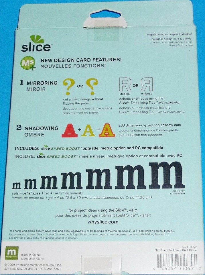 BRAND NEW SLICE DESIGN CARD MAKING MEMORIES MIX & MINGLE | eBay