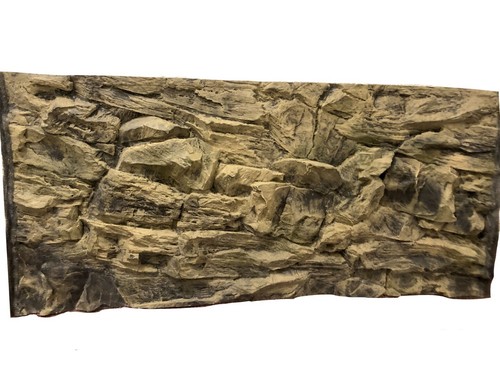 3D AQUARIUM BACKGROUND FOR FISH TANK BACK WALL DECORATION ROCK POLY ...