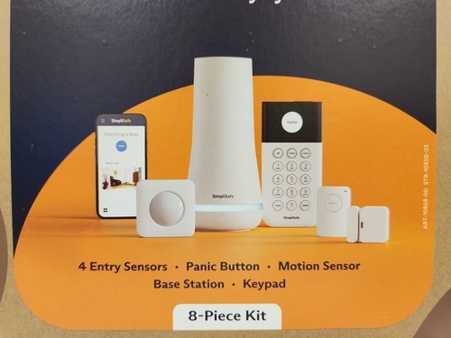 SimpliSafe 8 Piece Wireless Home Security System - Optional 24/7 ...