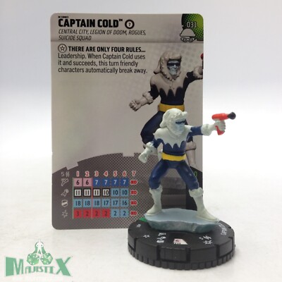 Heroclix DC Notorious set Captain Cold #031 Uncommon figure w/card! | eBay