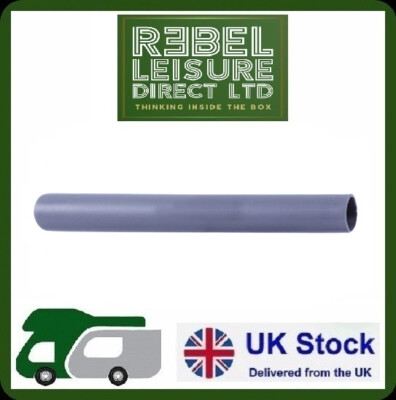 28mm Diameter x 25cm Length of Grey Push Fit Rigid Waste Pipe Motorhome ...