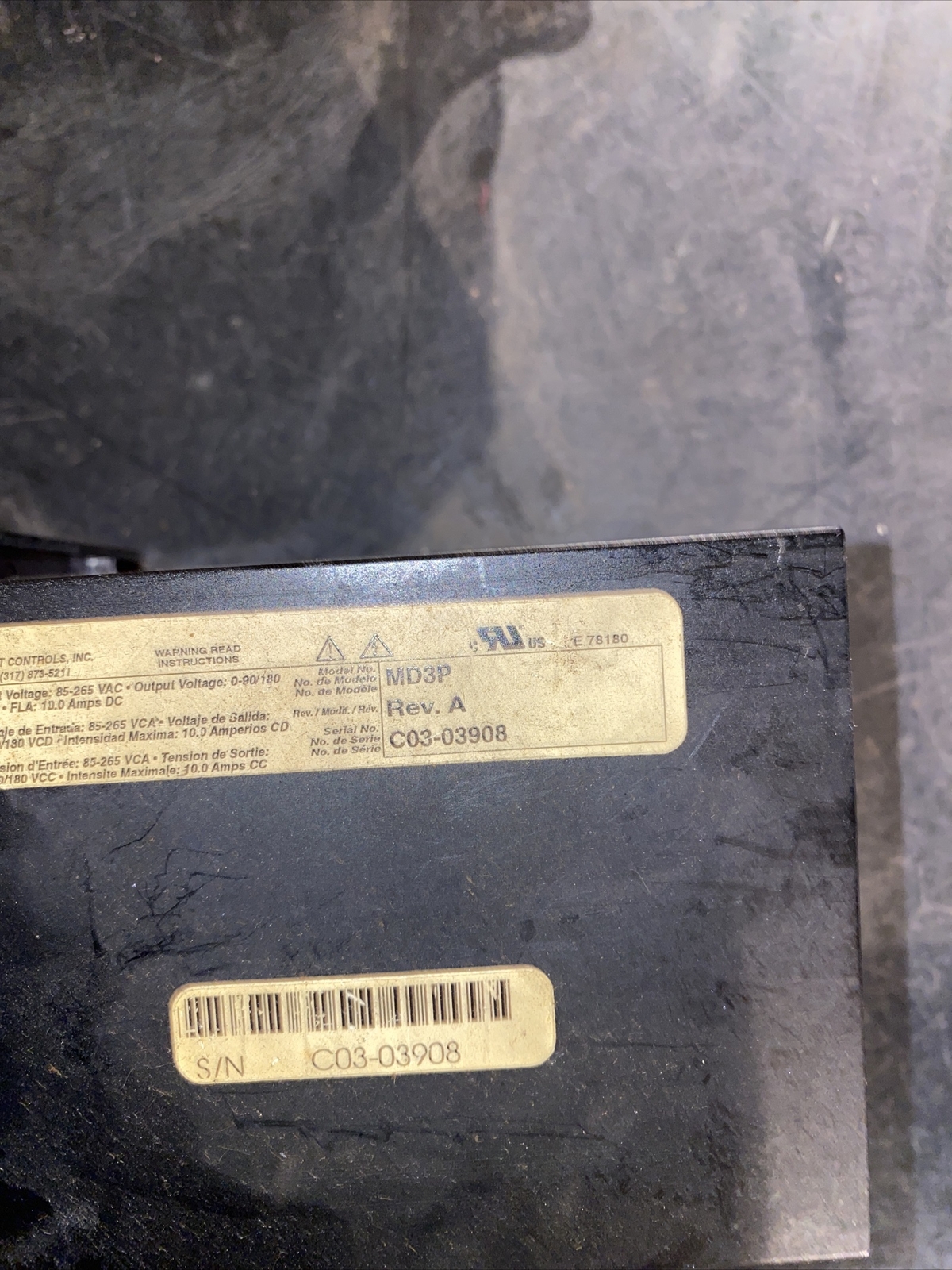 DART CONTROLS MD3P DC Speed Control,90/180V DC,10 A | eBay