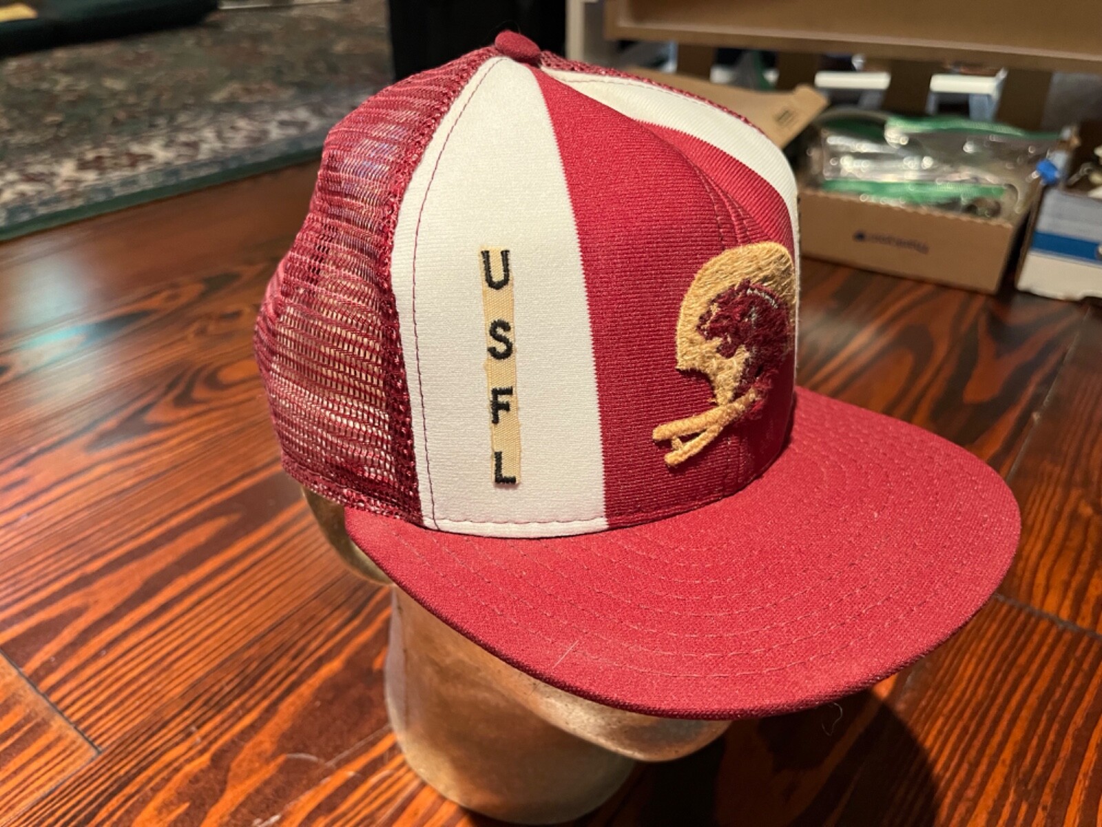 Original Vtg 1982 USFL Michigan Panthers Mesh Trucker Snapback Hat Cap ...