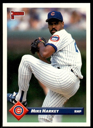 1993 Donruss Baseball Card Mike Harkey Chicago Cubs #450 | eBay