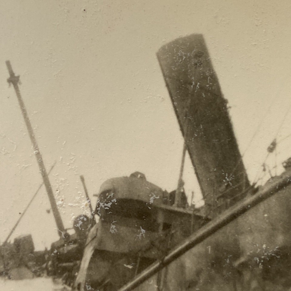 WWII 1940s Hawaii Sinking Ships #1 Vintage World War 2 WW2 Real Photo ...