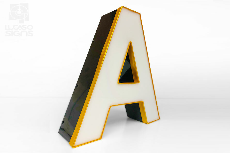 Storefront custom Illuminated Signs led letters translucent Channel ...