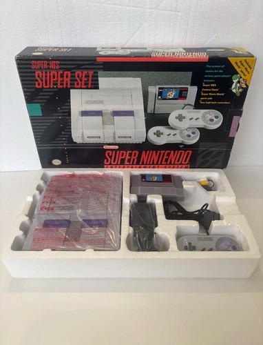3 Super Nintendo Snes Console System Sets In Box | eBay