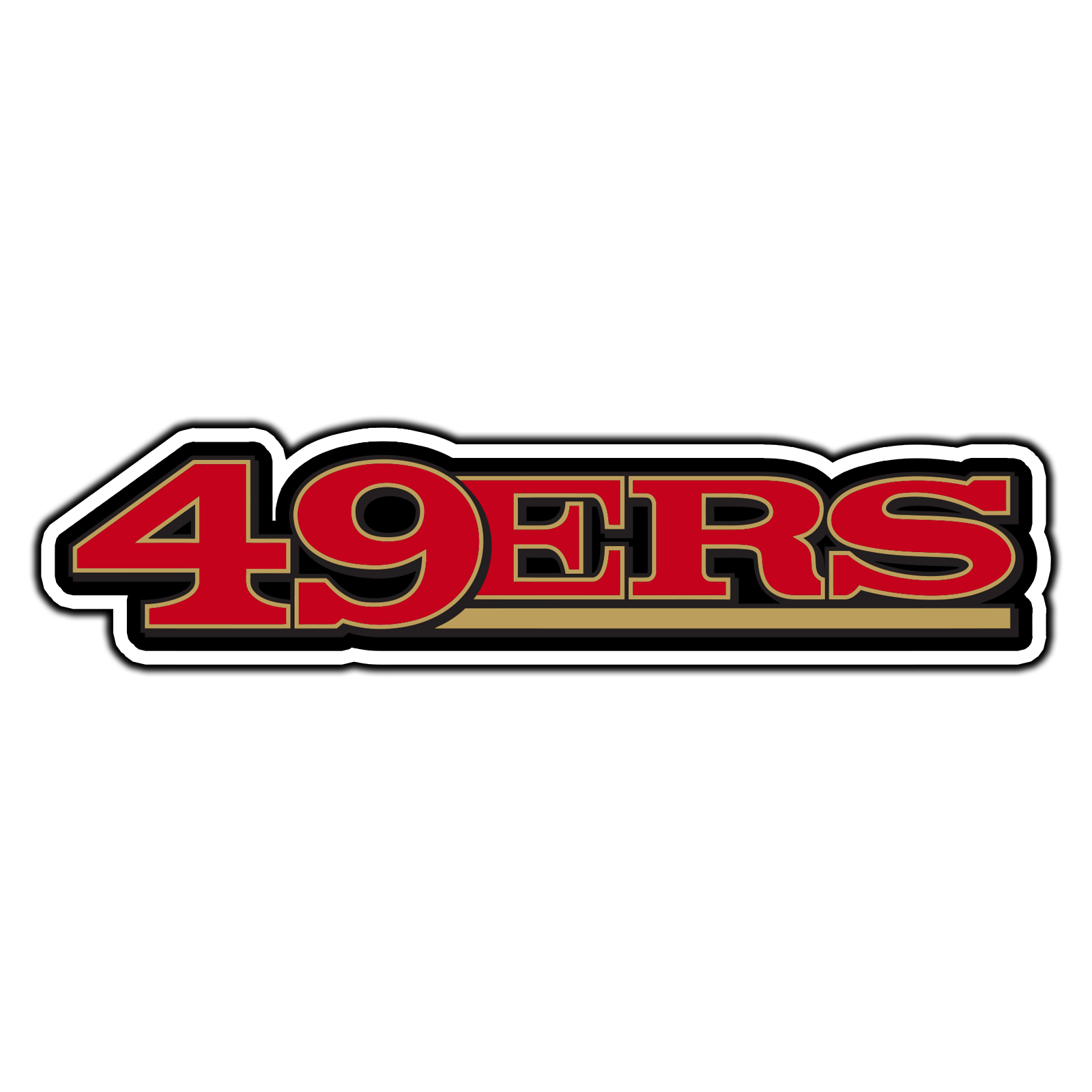 San Francisco 49ers Logo #7 Football Sticker Waterproof Vinyl Decal Die ...