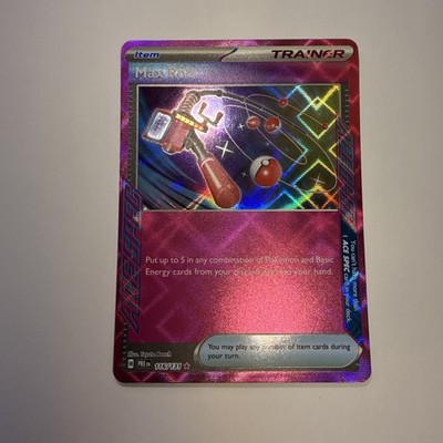 Pokémon TCG Max Rod 116/131 Prismatic Evolutions Ace Spec Trainer Nm | eBay