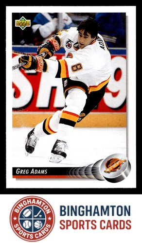 1992-93 Upper Deck #192b Hockey Greg Adams Vancouver Canucks | eBay