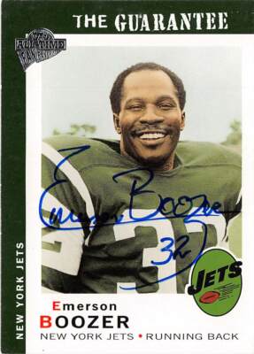 Emerson Boozer autographed Football Card 2005 Topps All Time Fan ...