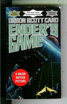 ENDER'S GAME by OS Card, Tor Books, reprint, US military sci-fi pulp ...