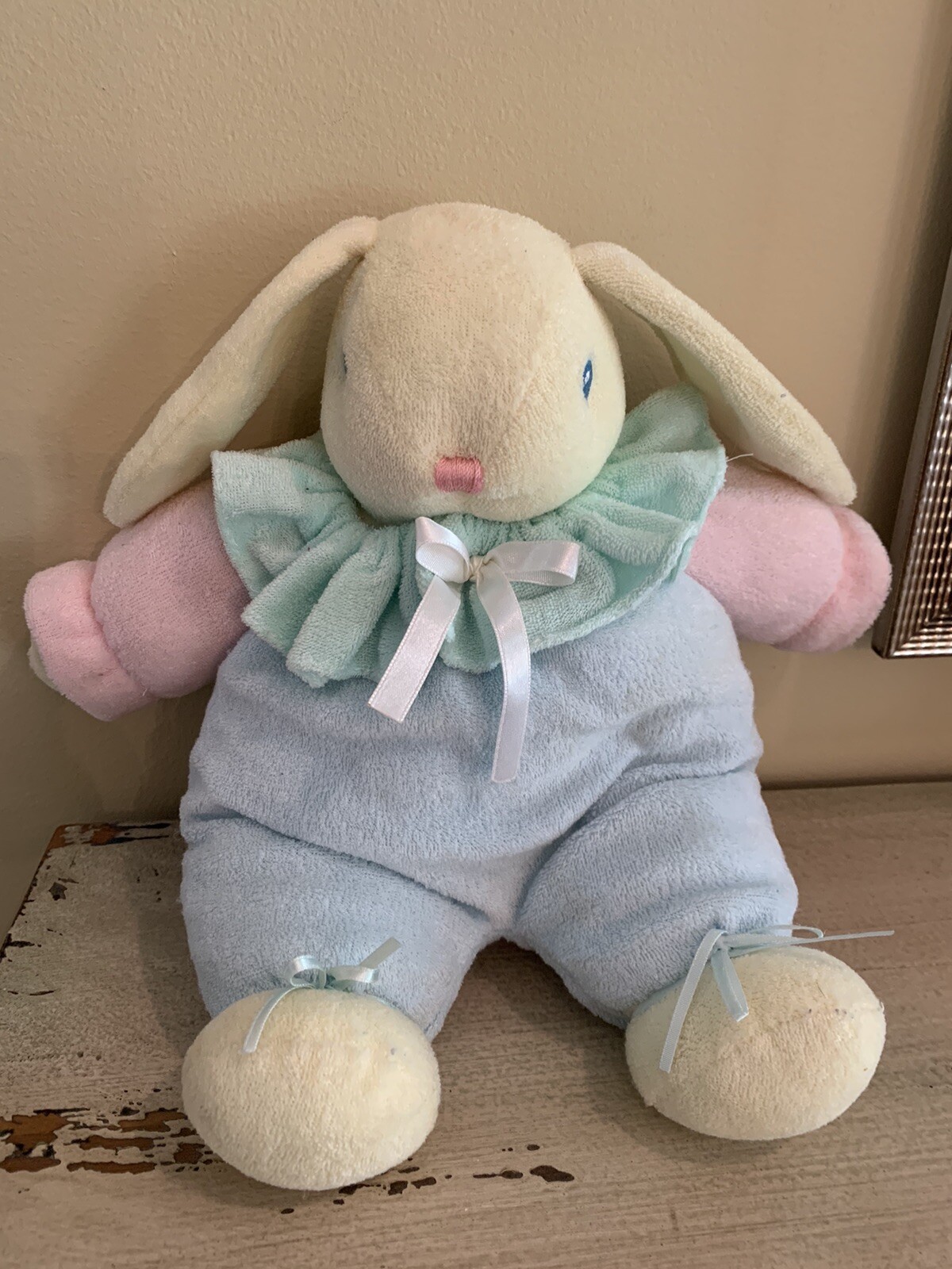 Vintage Tb Trading Terry Cloth Bunny Rabbit Rattle Plush Pastel Color ...
