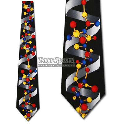 Science Tie DNA Neckties Mens Scientist Helix Neck Ties Brand New | eBay