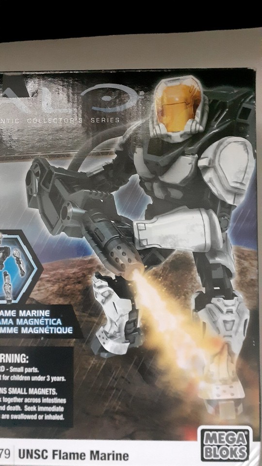 HALO Mega Bloks UNSC Flame Marine 6in ODST Spartan Lot of 2 Action ...