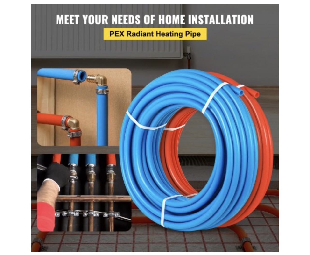 Rifeng PEX-12H-R100 1000ft Pex Tubing - Red for sale online | eBay