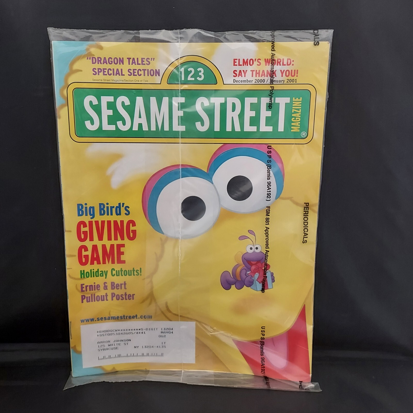 CTW Sesame Street Magazine & Sesame Street Parents~Dec '00/Jan '01~New ...