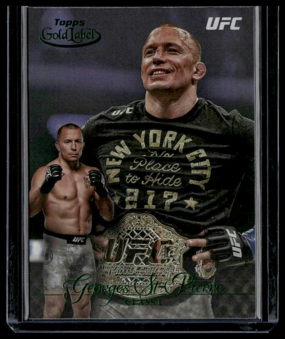 Georges St-Pierre 2024 Topps Gold Label UFC #22 Class 1 - Green Price ...