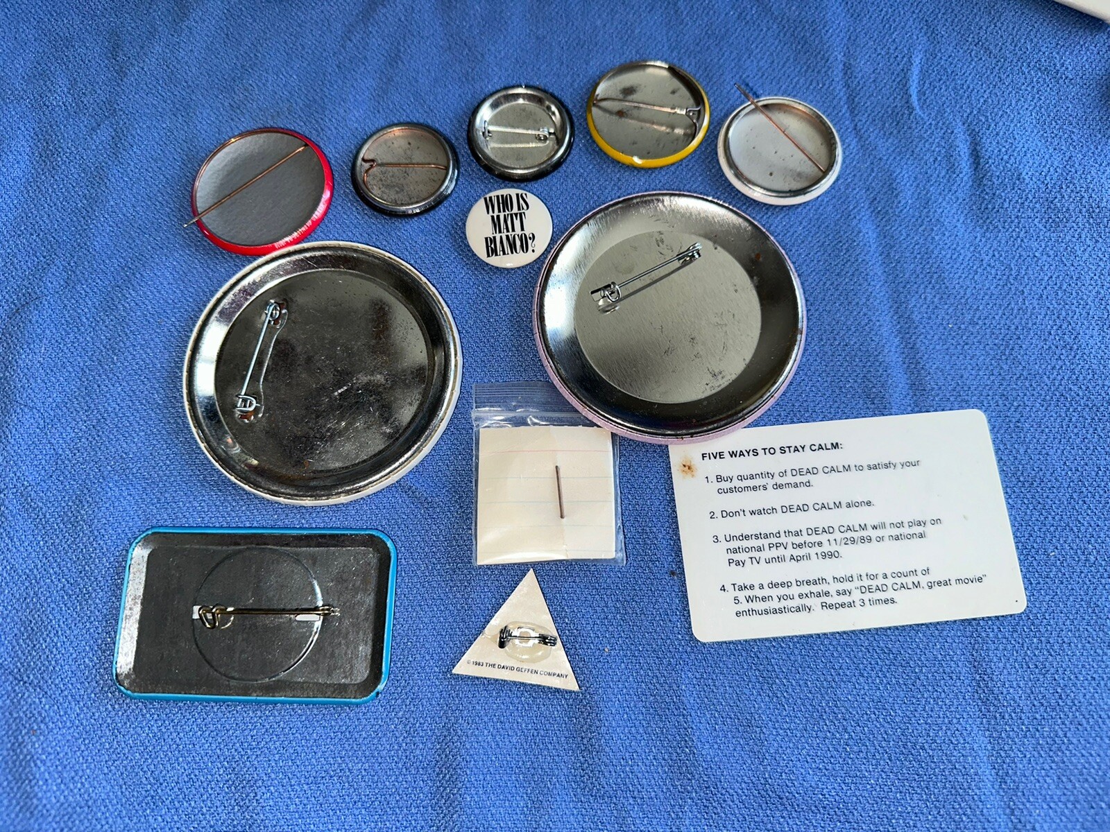 Lot of 12 vintage movie and band pins/buttons | eBay