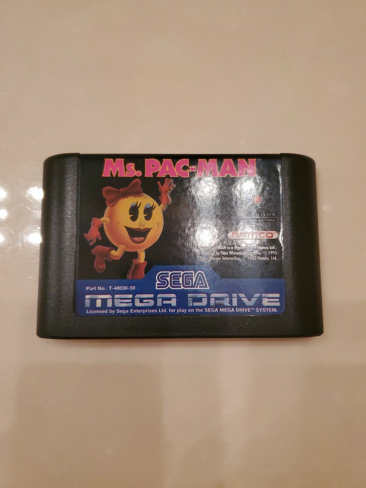 MS. PAC-MAN Namco Tengen Sega Mega Drive PAL Genesis CIB COMPLETE ELSPA ...