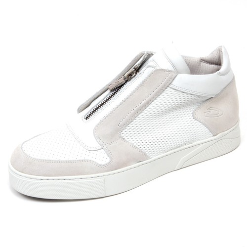 D0872 sneaker alta uomo GUARDIANI SPORT TRUMAN scarpa bianco/ghiaccio ...