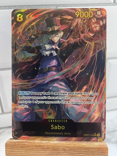 One Piece Sabo OP07-118 SEC Alt Art 500 Years In The Future English | eBay