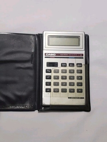 Casio LC-828 Calculator Vintage With Case Papers | eBay