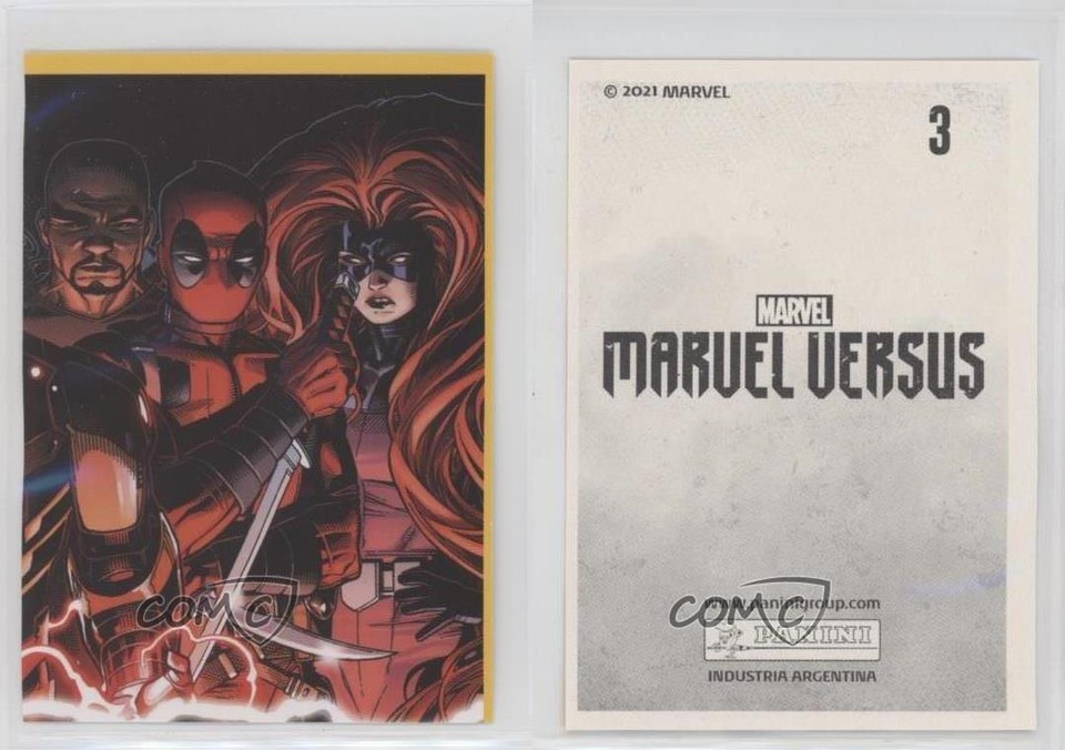 2021 Panini Marvel Versus Stickers Argentina Deadpool #3 0i7t | eBay
