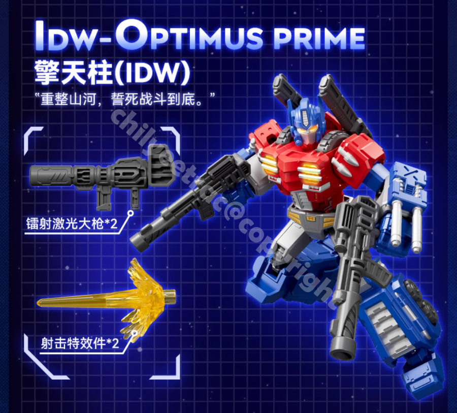 Blokees Transformers Shining Version 4th IDW Optimus Prime Figure Model ...