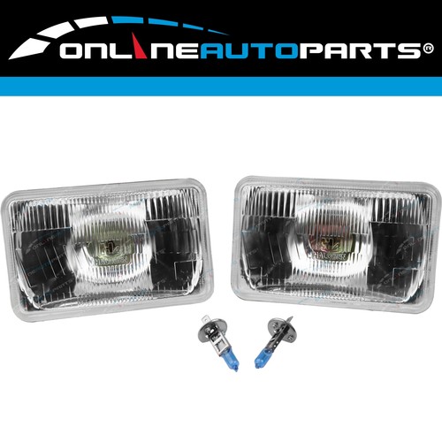 Rectangle 165mm x 100mm Headlight Hi Beam Halogen Conversion Kit H1 55w ...